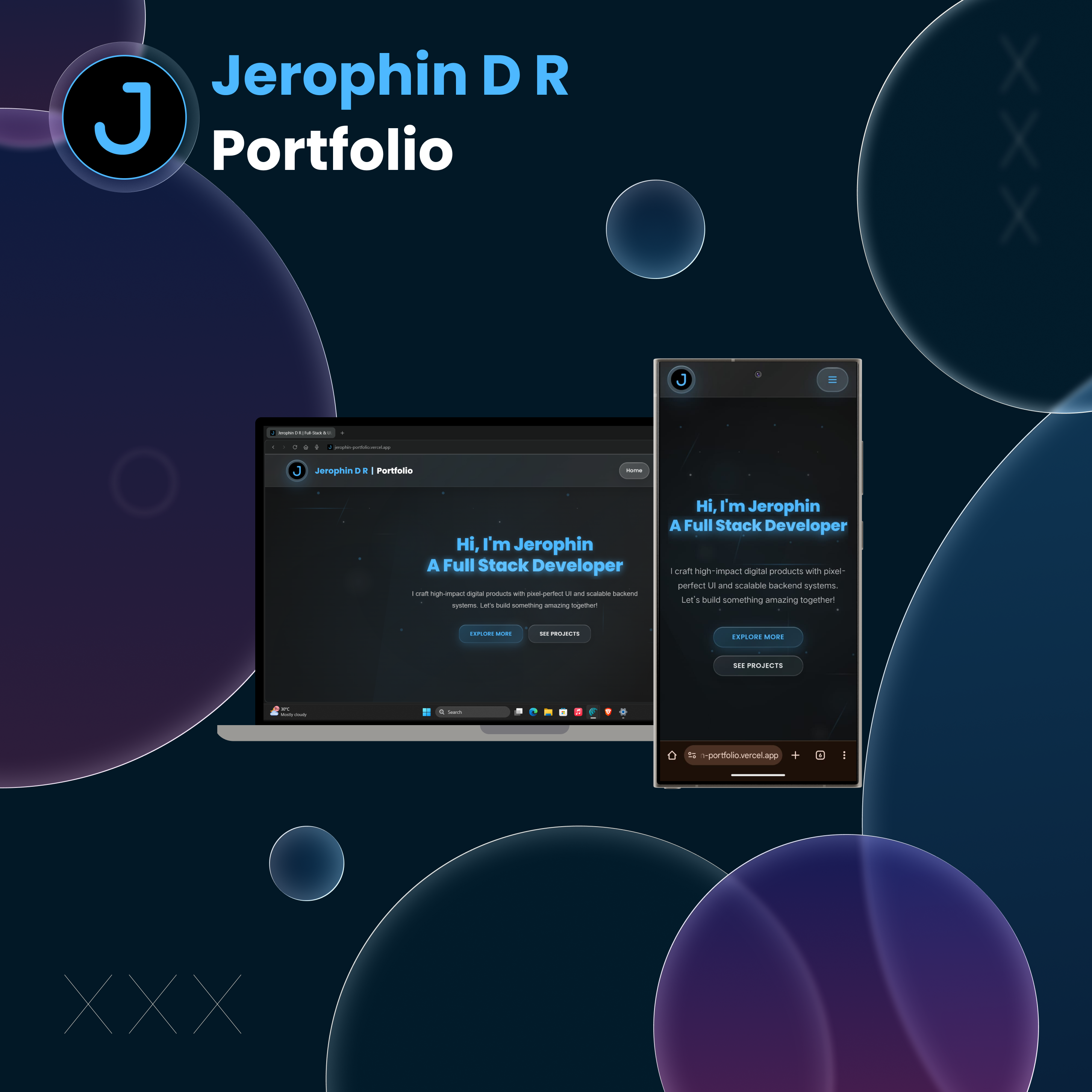Jerophin D R | Full-Stack Developer & AI Enthusiast Portfolio